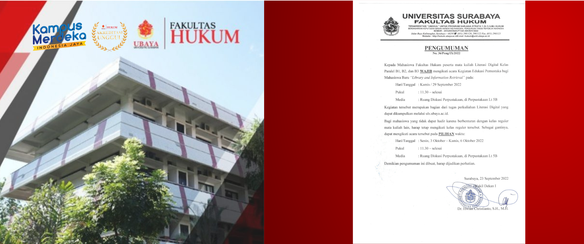 Pengumuman Kuliah Literasi Digital 2022