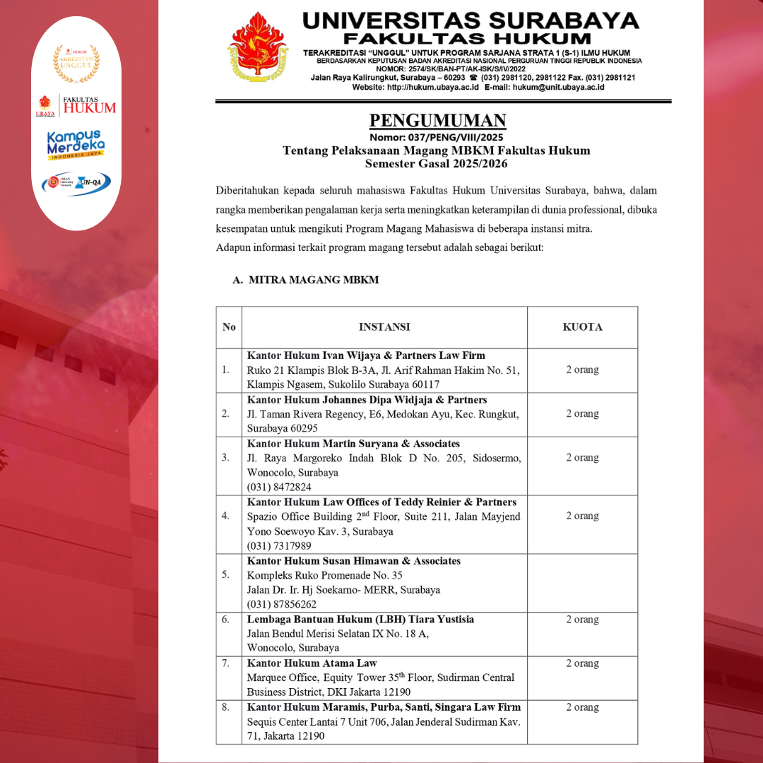 KANAL HUKUM UBAYA