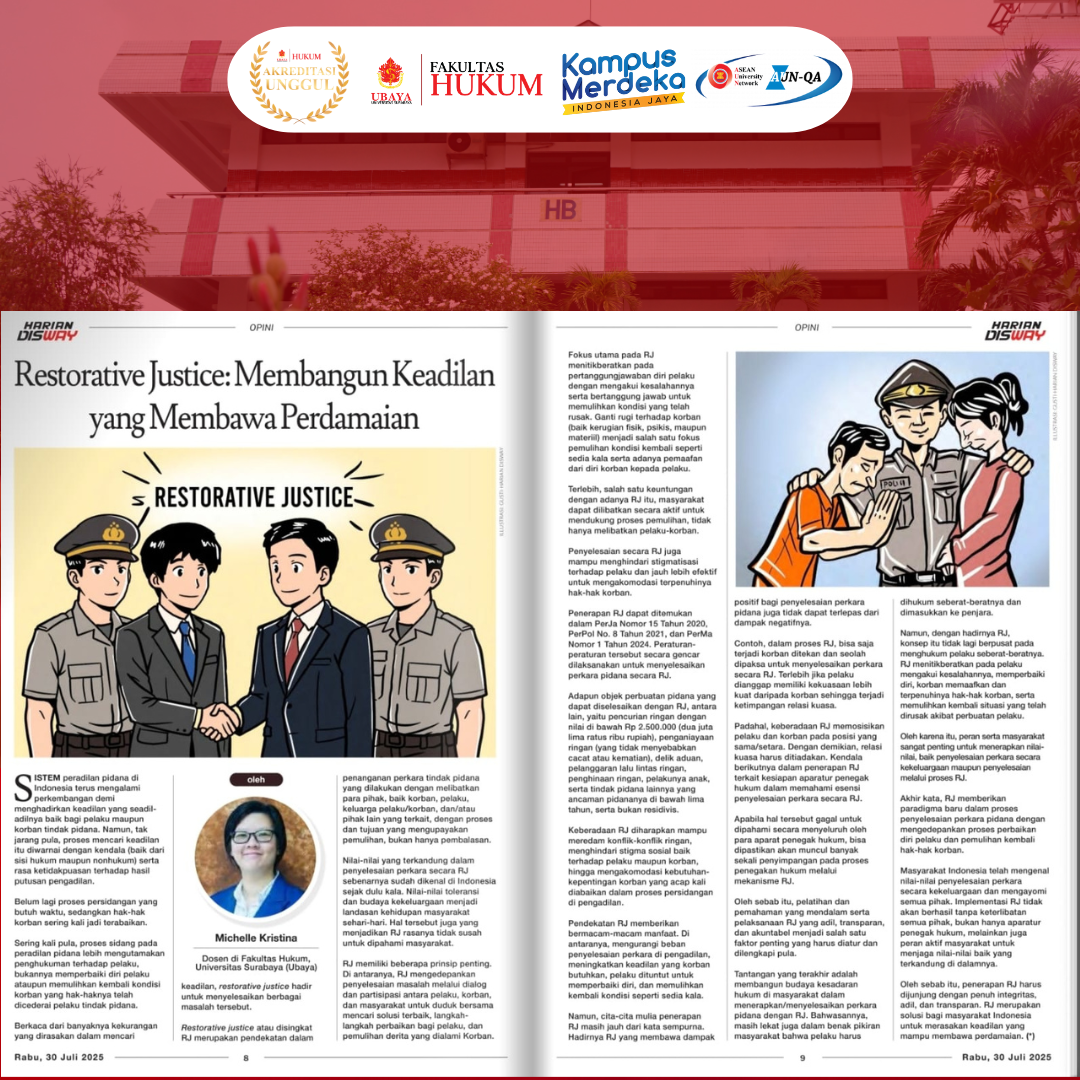 Restorative Justice:Membangun Keadilan yang Membawa Perdamaian