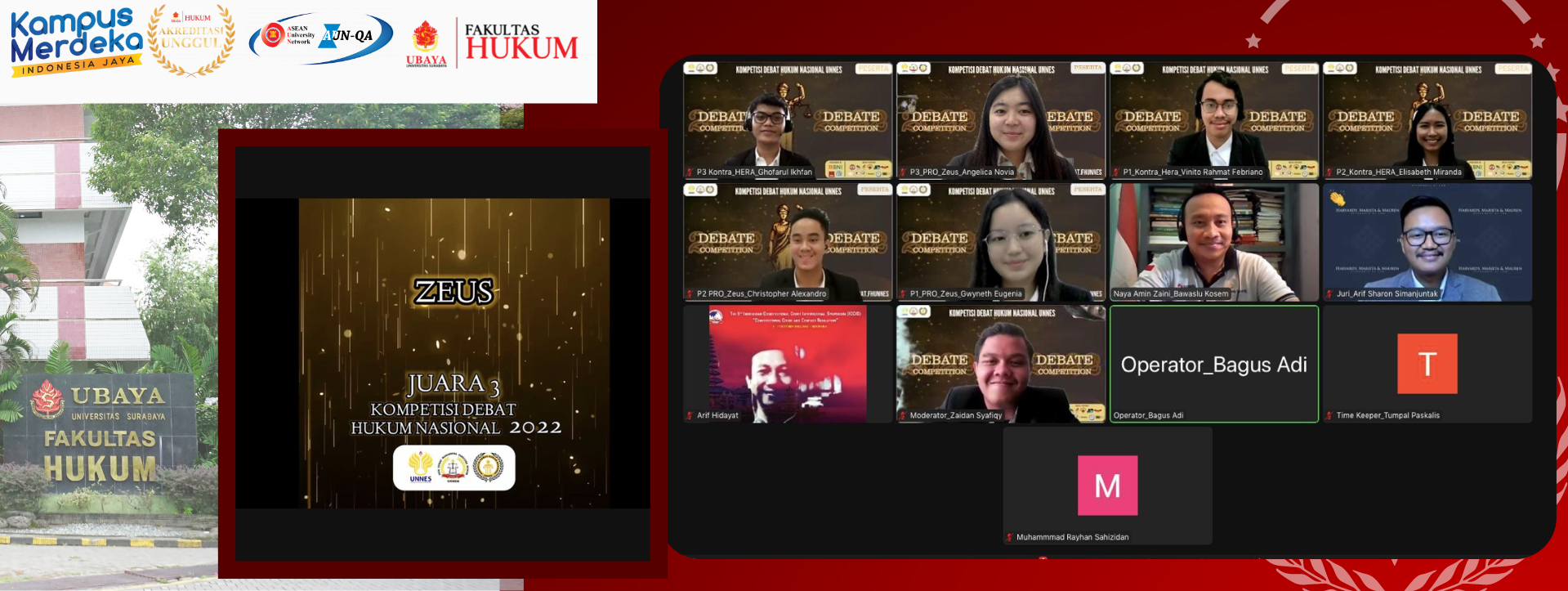 Mahasiswa FH Raih Juara di Debat Hukum Nasional Universitas Negeri Semarang 2022