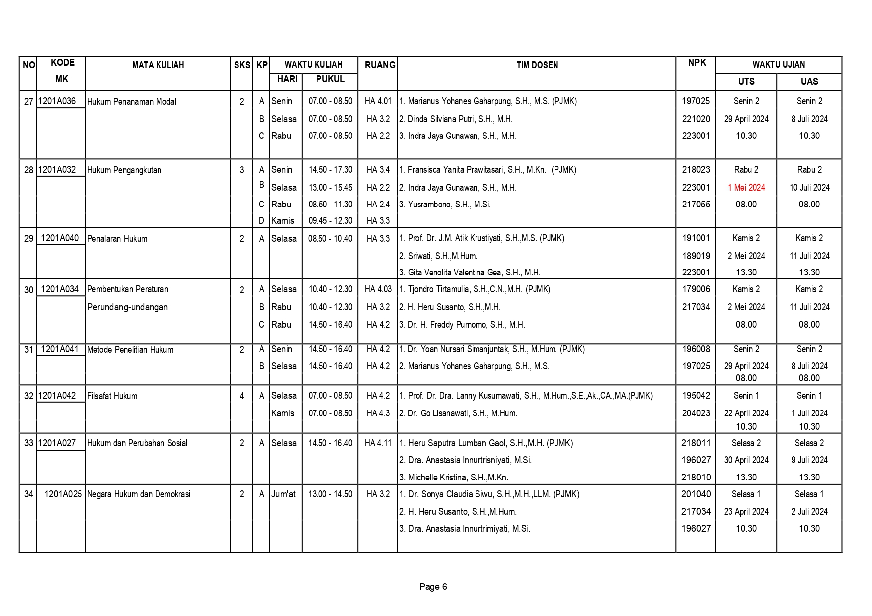 [UPDATED] Jadwal Semester Genap 2023-2024